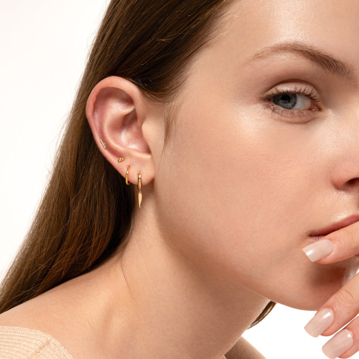 Little Dagger Huggies Earrings J CO Jewellery