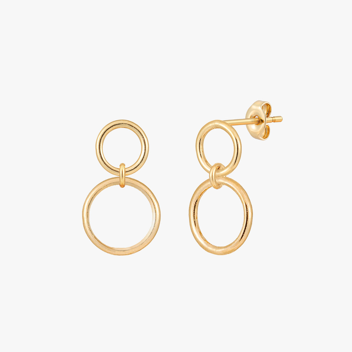 Double Circle Stud Earrings – J&CO Jewellery