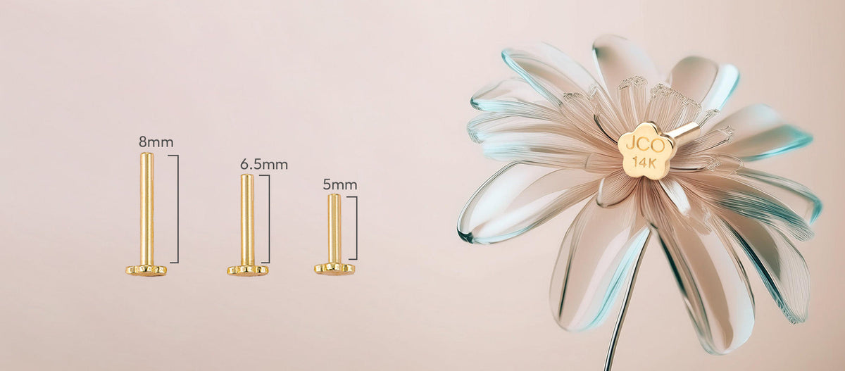 How to Choose Your Flatback Earring Post Length? – J&CO Jewellery