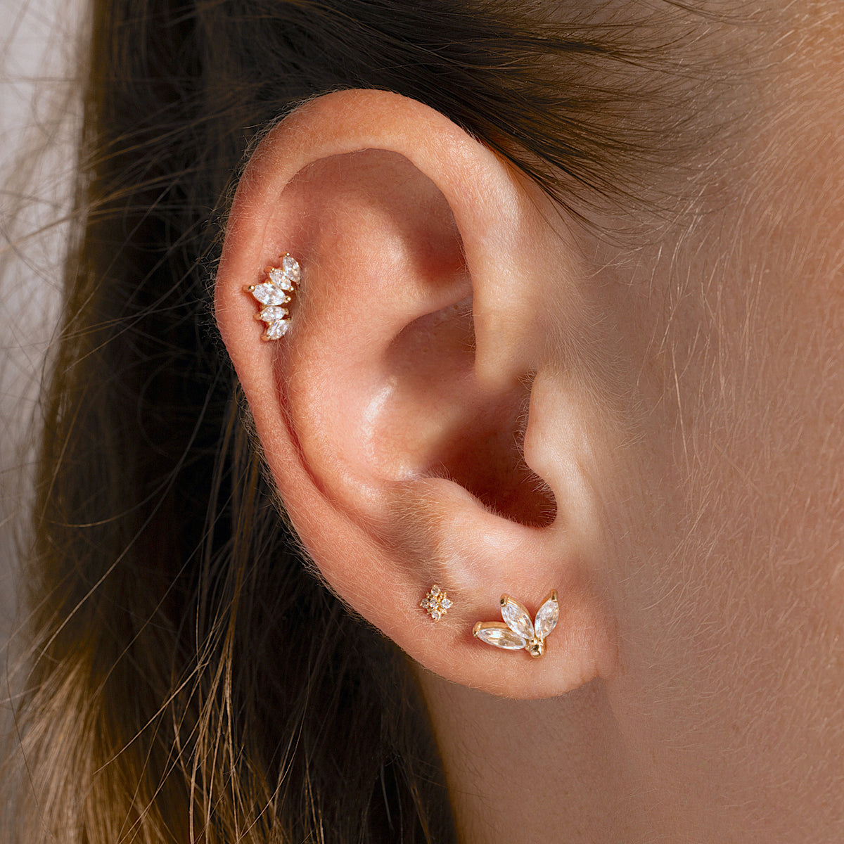 14k Gold Trinity Trinity Jewel Labret – J&CO Jewellery