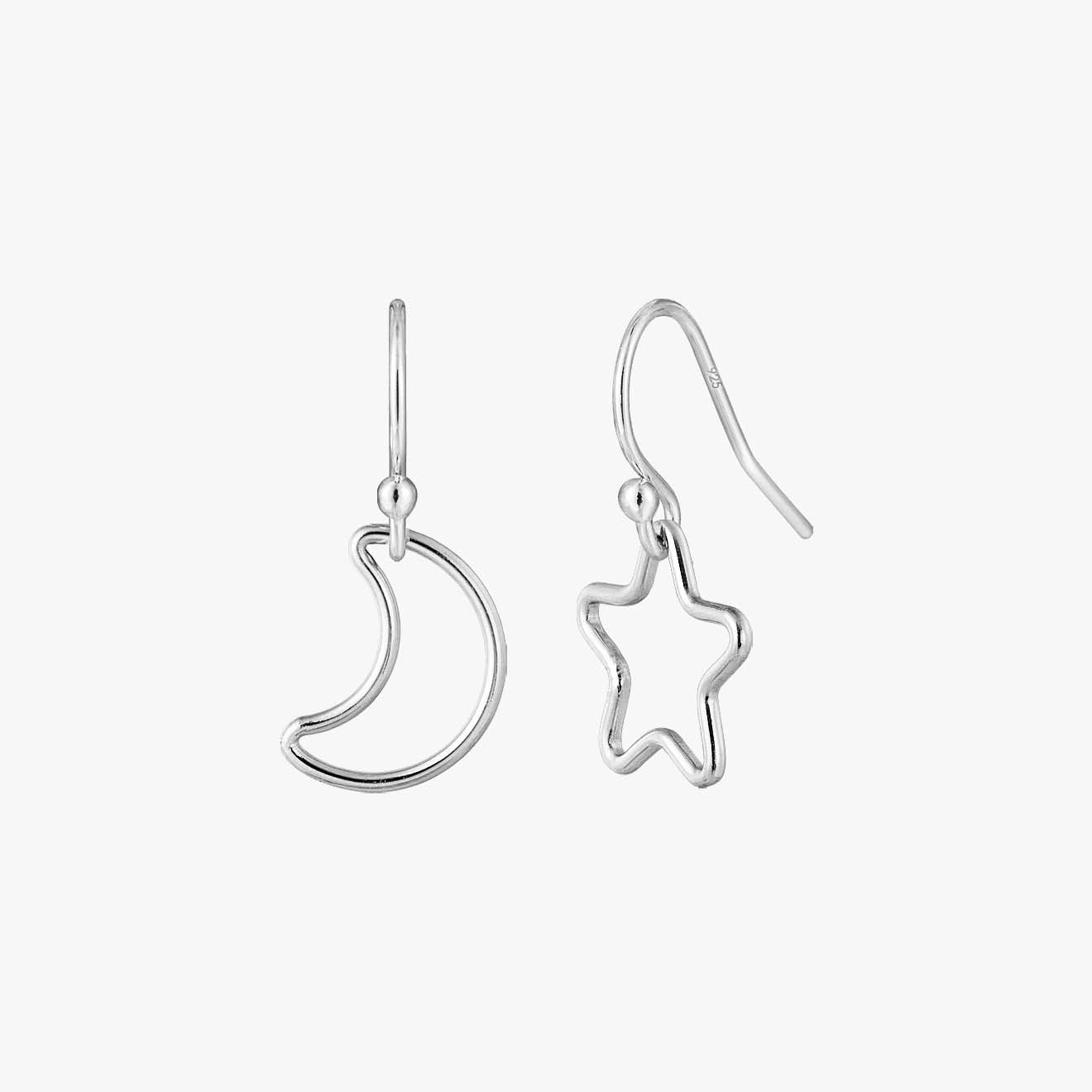 Silver celestial earrings store