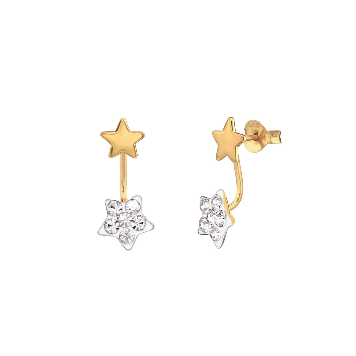 Double Twinkle Star Bling Ear Jacket – J&CO Jewellery