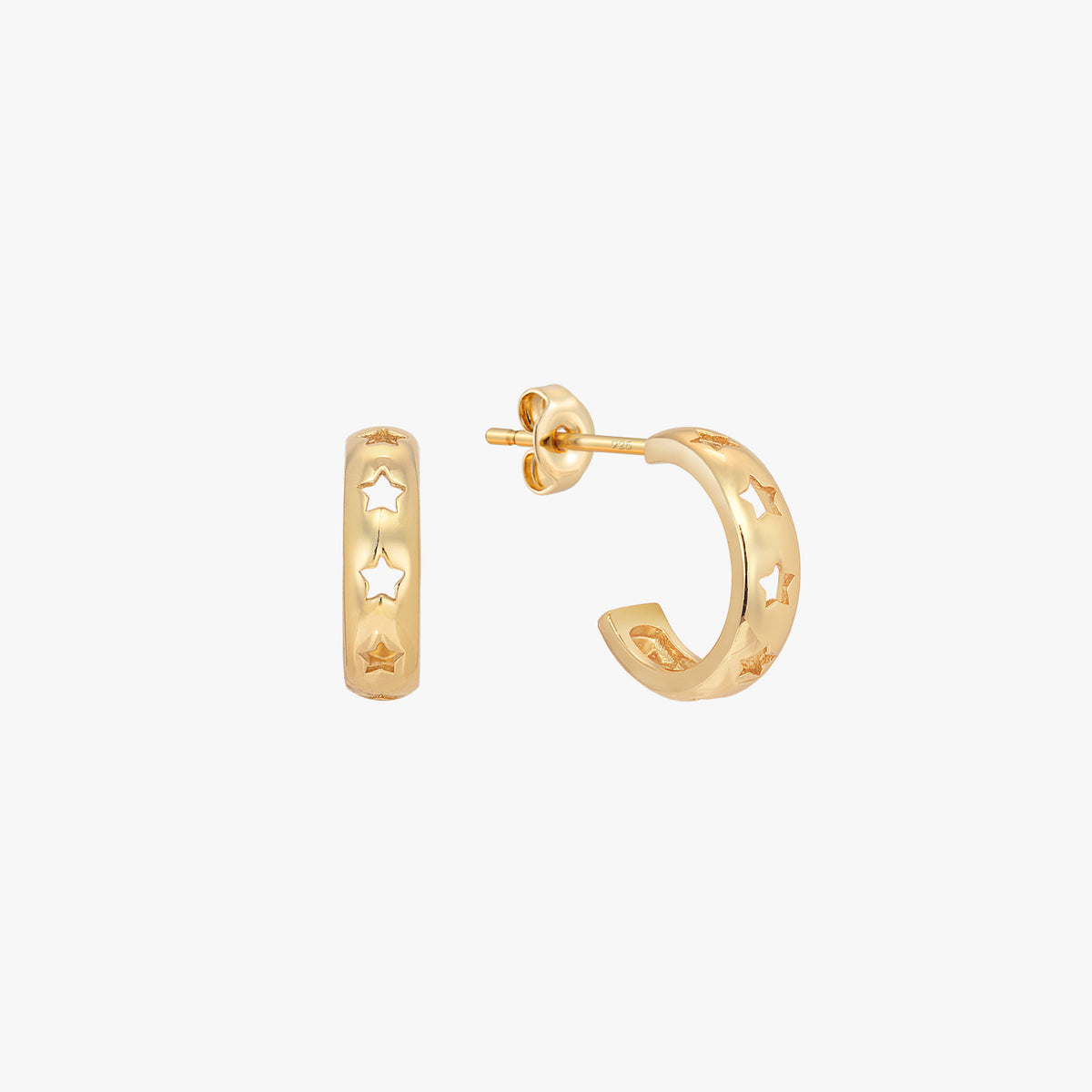Twinkle Starry Hoop Earrings – J&CO Jewellery