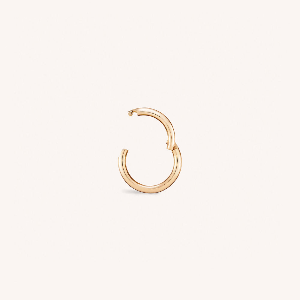 14K Solid Gold Baby Clicker Hoop 6mm – J&CO Jewellery