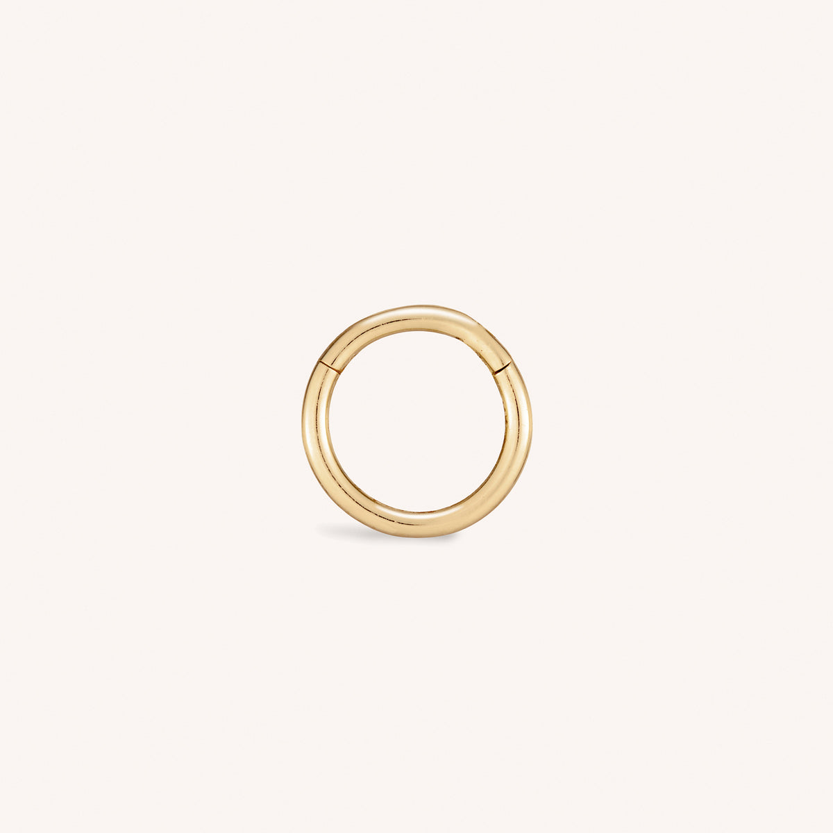 14K Solid Gold Mini Clicker Hoop 7mm – J&CO Jewellery