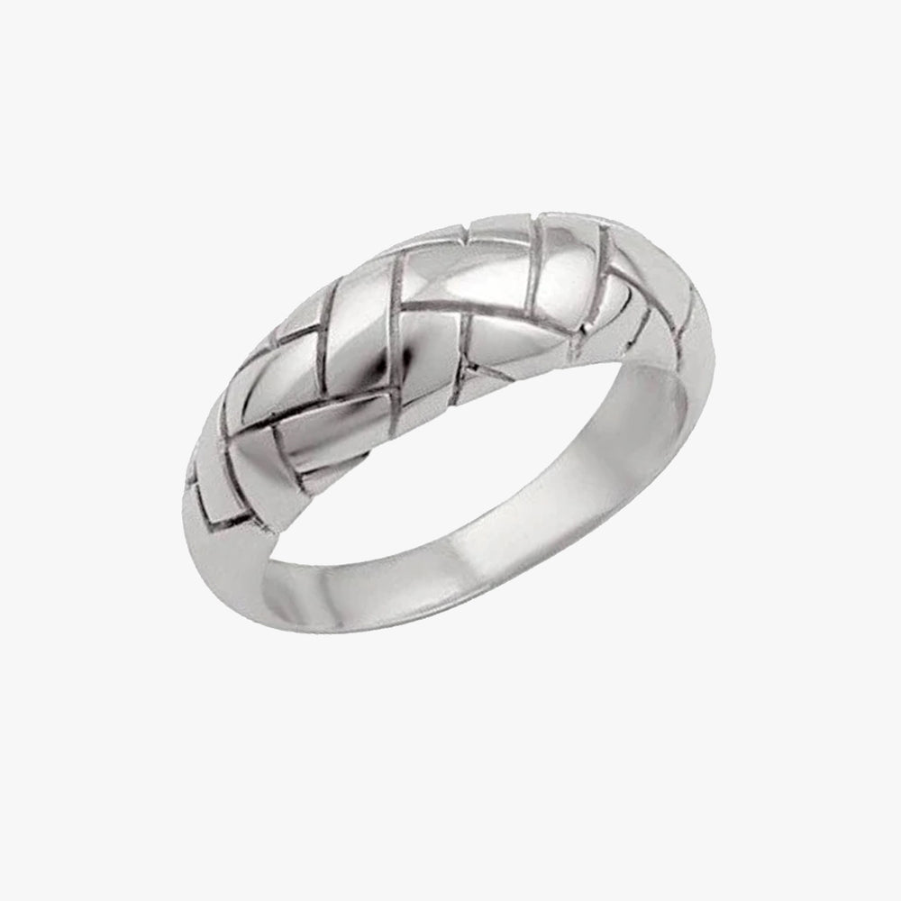 Alexa Dome Ring Silver – J&CO Jewellery