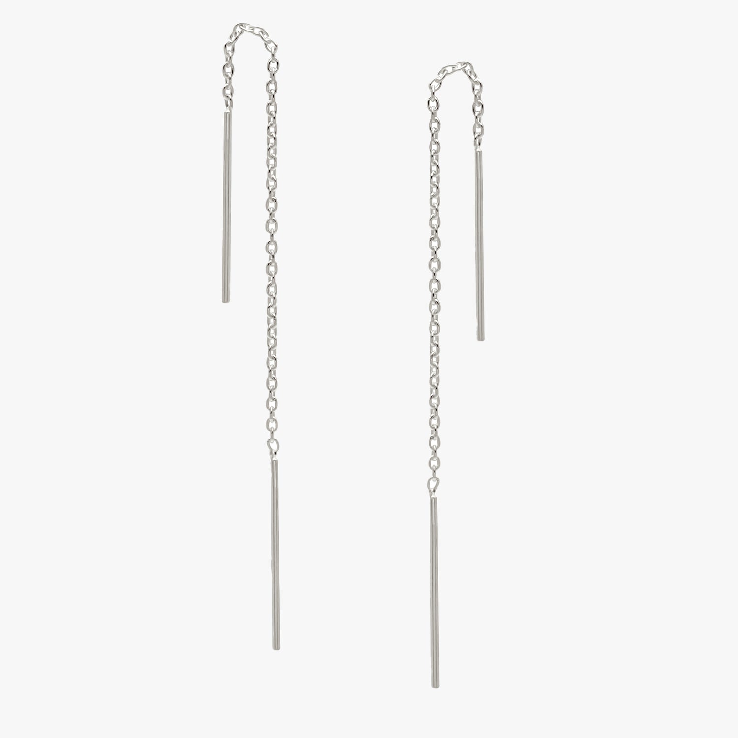 Threader Earrings - Dainty threader chain earrings | J&CO Jewellery