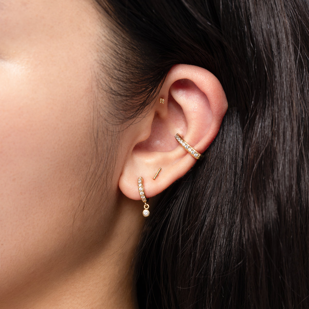 Conch Pave Hug Clicker Hoop – J&CO Jewellery