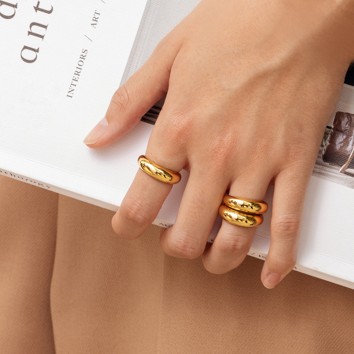 Dome Ring Gold – J&CO Jewellery