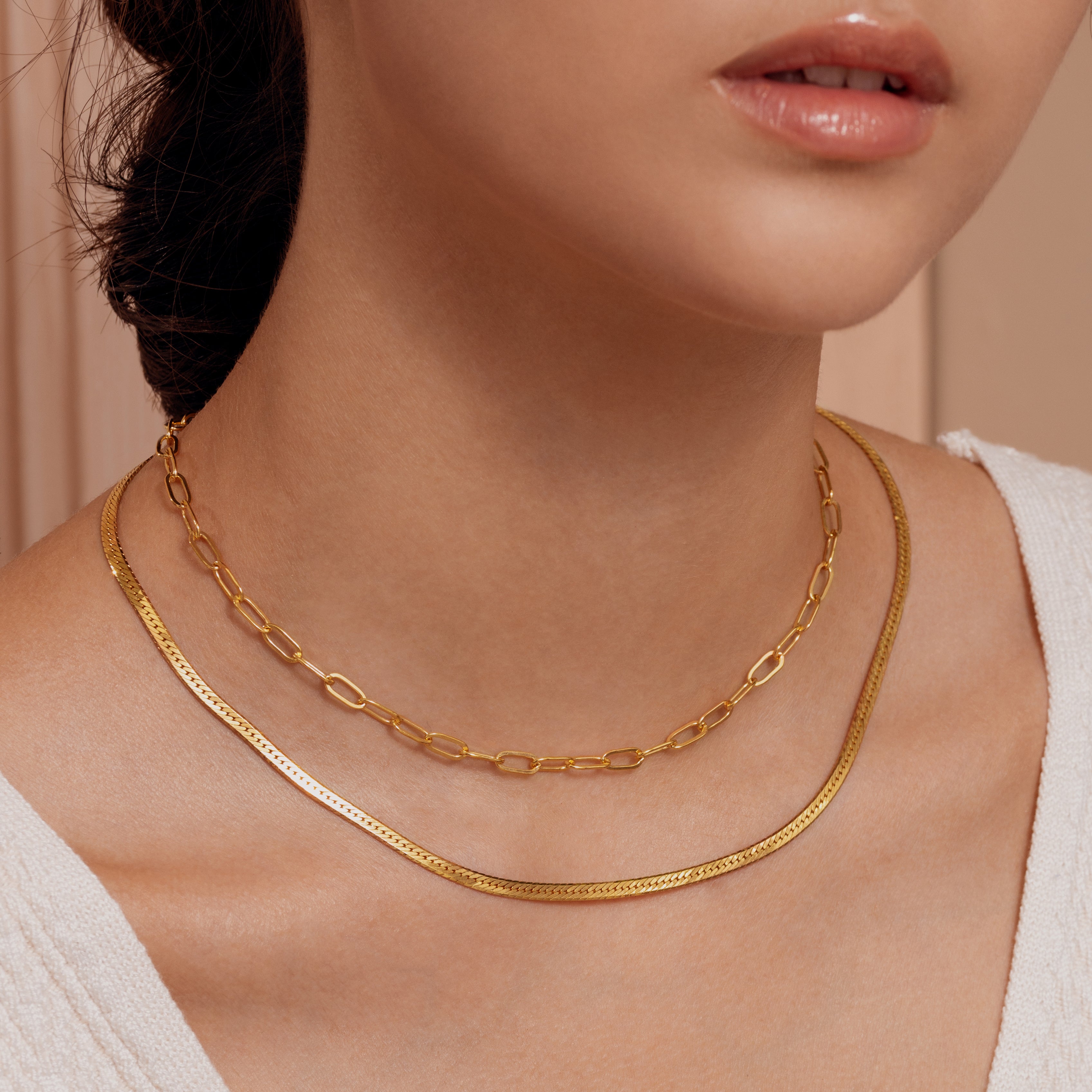 Paperclip chain choker store