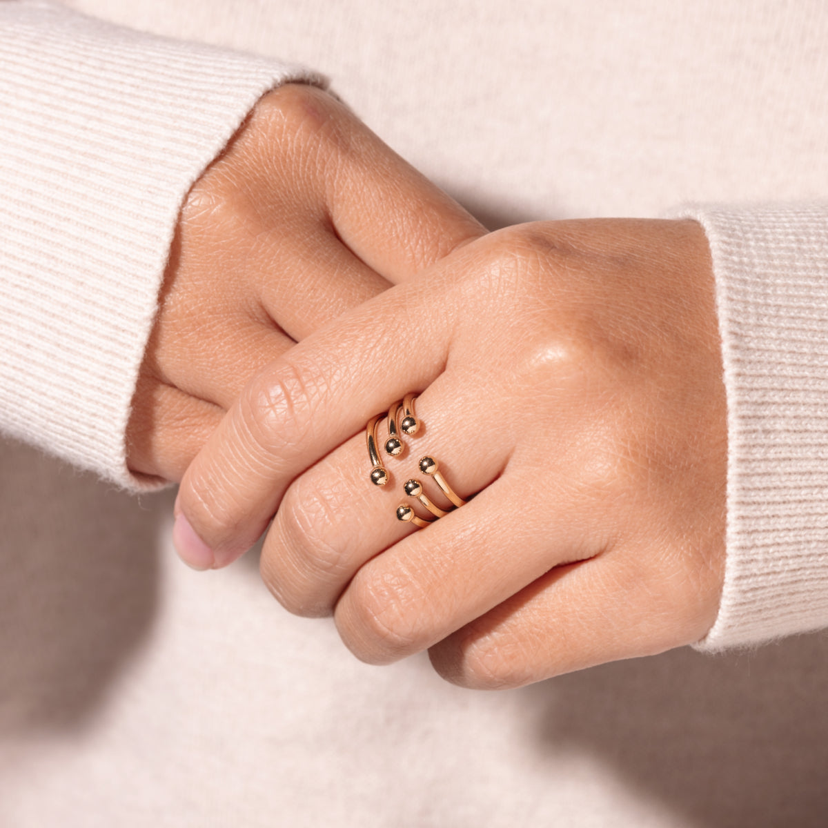 Open Ball Adjustable Ring – J&CO Jewellery