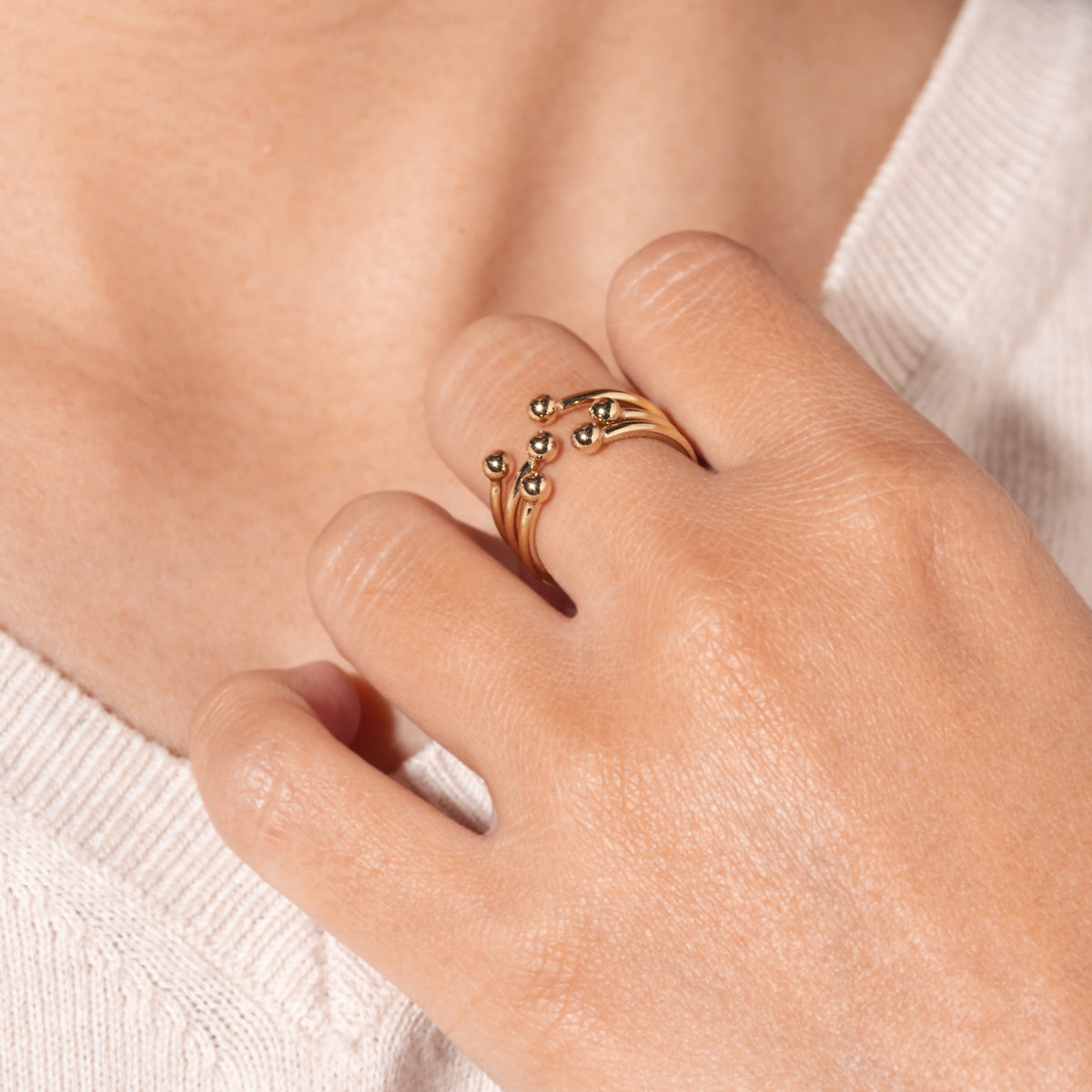 Open Ball Adjustable Ring – J&CO Jewellery