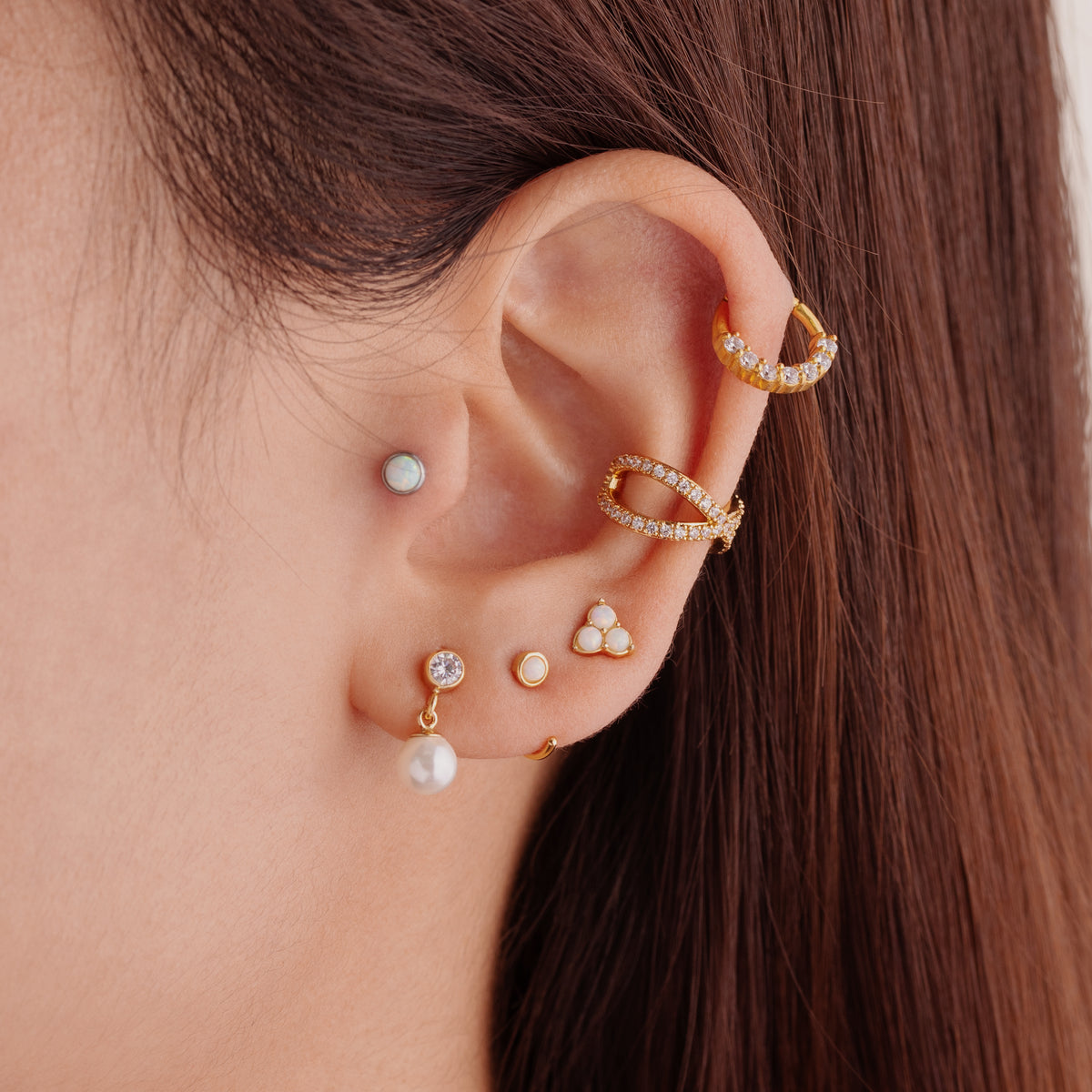 ต่างหูห่วงเล็กโอปอล – J&CO Jewellery