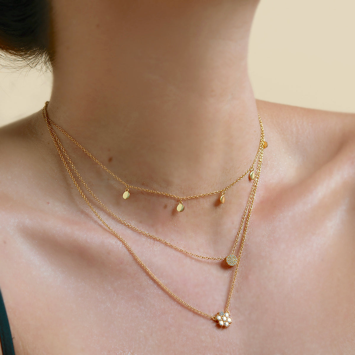 Mirror Disc Charm Choker – J&CO Jewellery