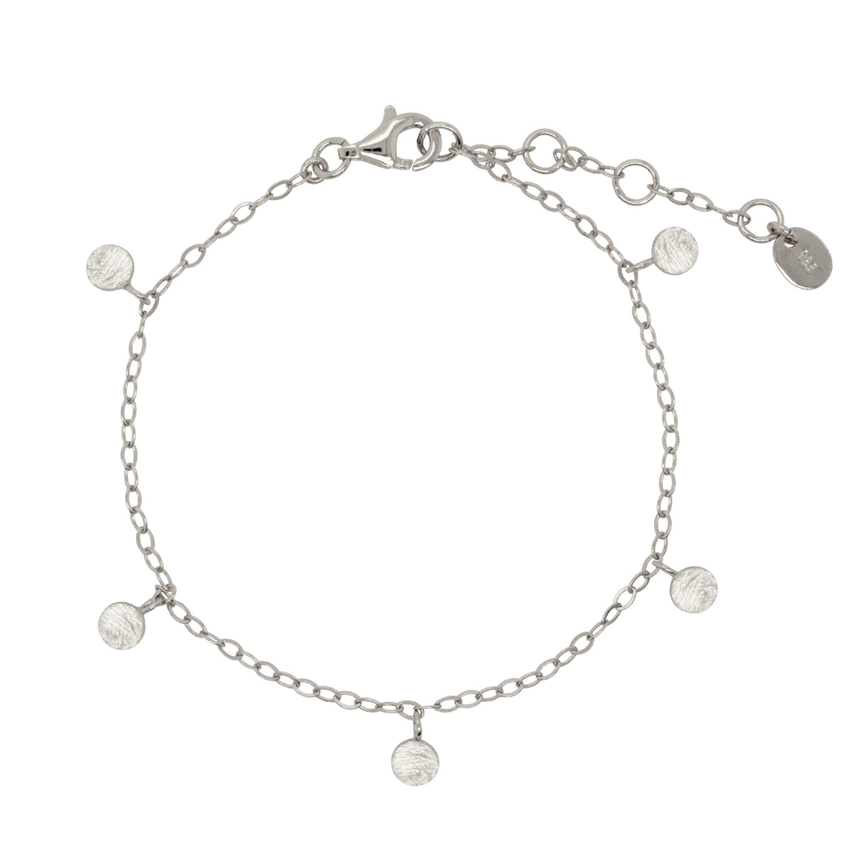 Hammered Disc Charm Bracelet – J&CO Jewellery