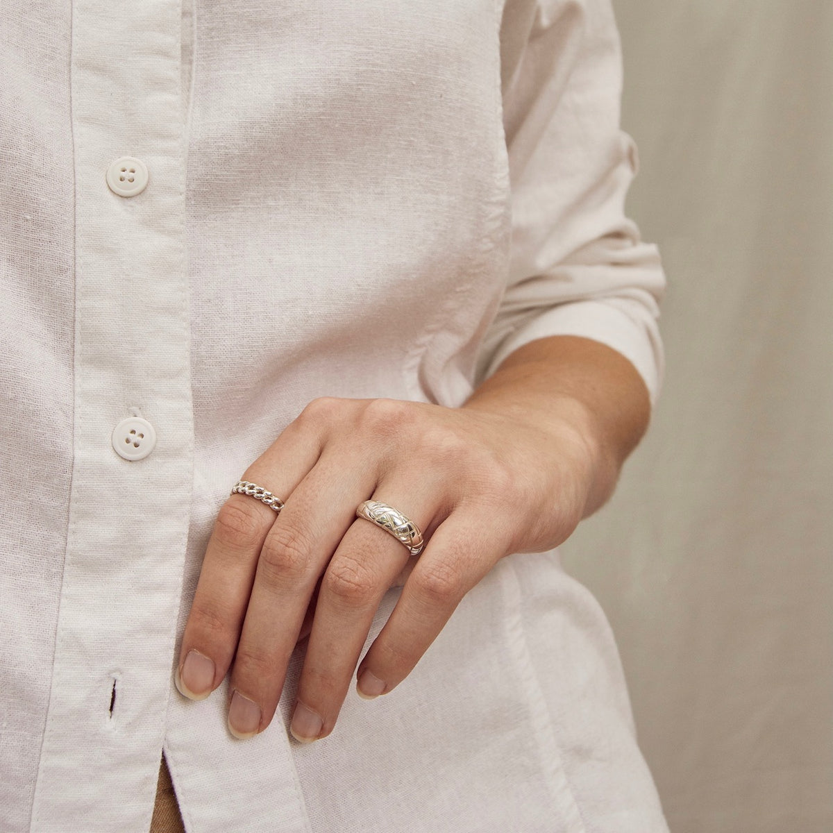 Alexa Dome Ring Silver – J&CO Jewellery