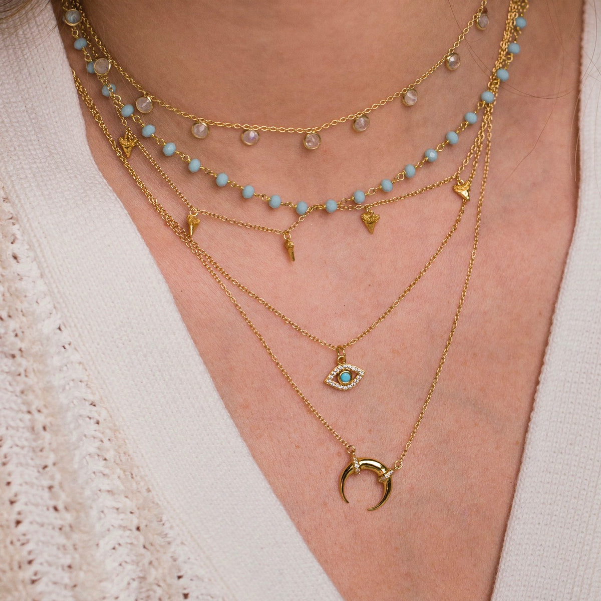 Evil Eye Turquoise Necklace – J&CO Jewellery