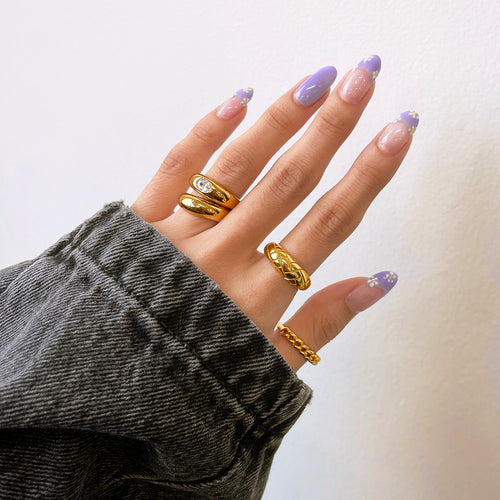 Alexa Dome Ring Gold – J&CO Jewellery