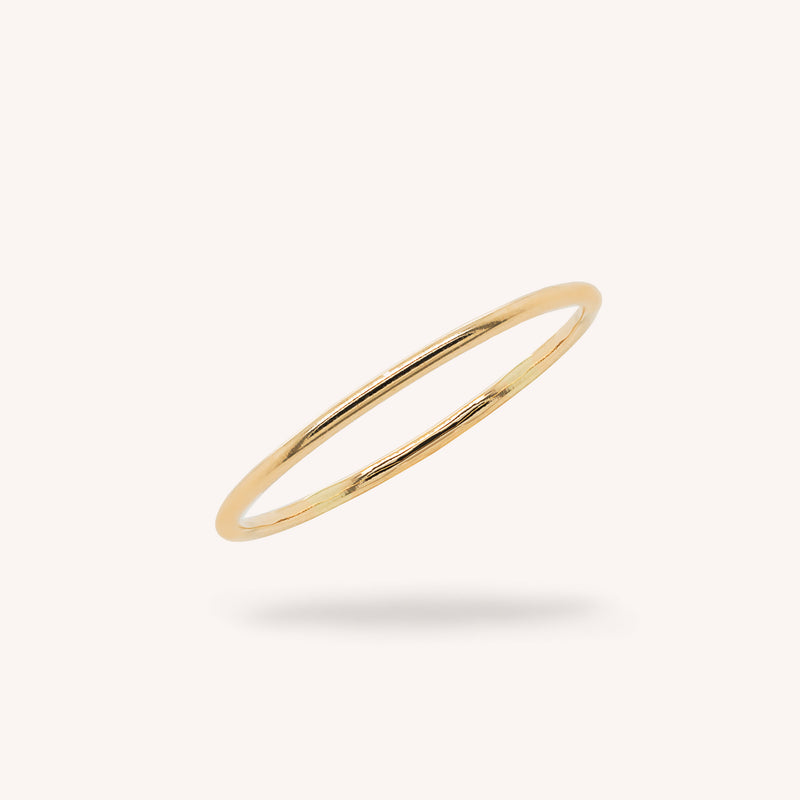 14K Solid Gold Stacker Ring – J&CO Jewellery