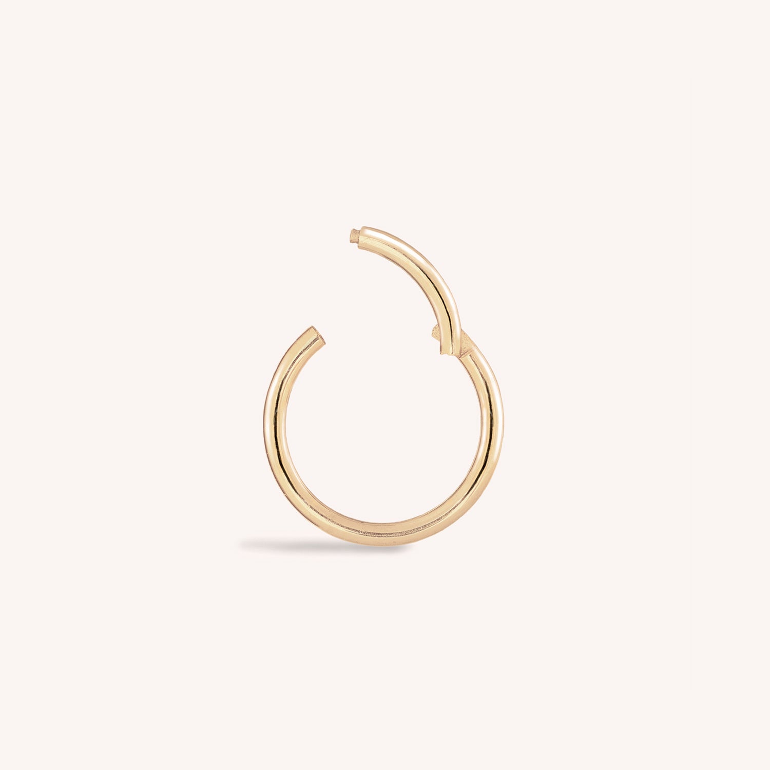 14K Solid Gold Tiny Clicker Hoop 8mm – J&CO Jewellery