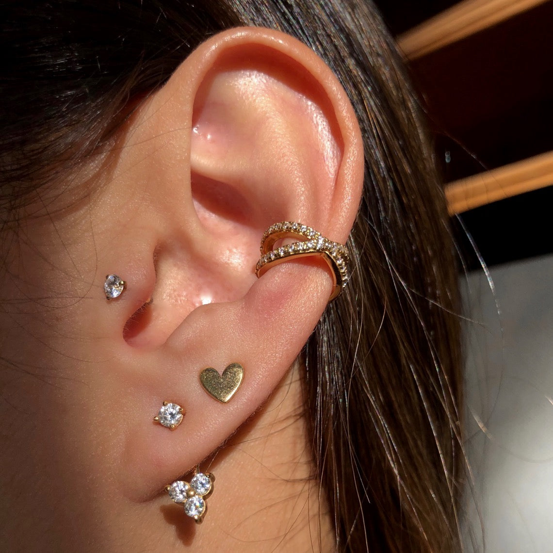 Sparkly Trio Ear Jacket – J&CO Jewellery