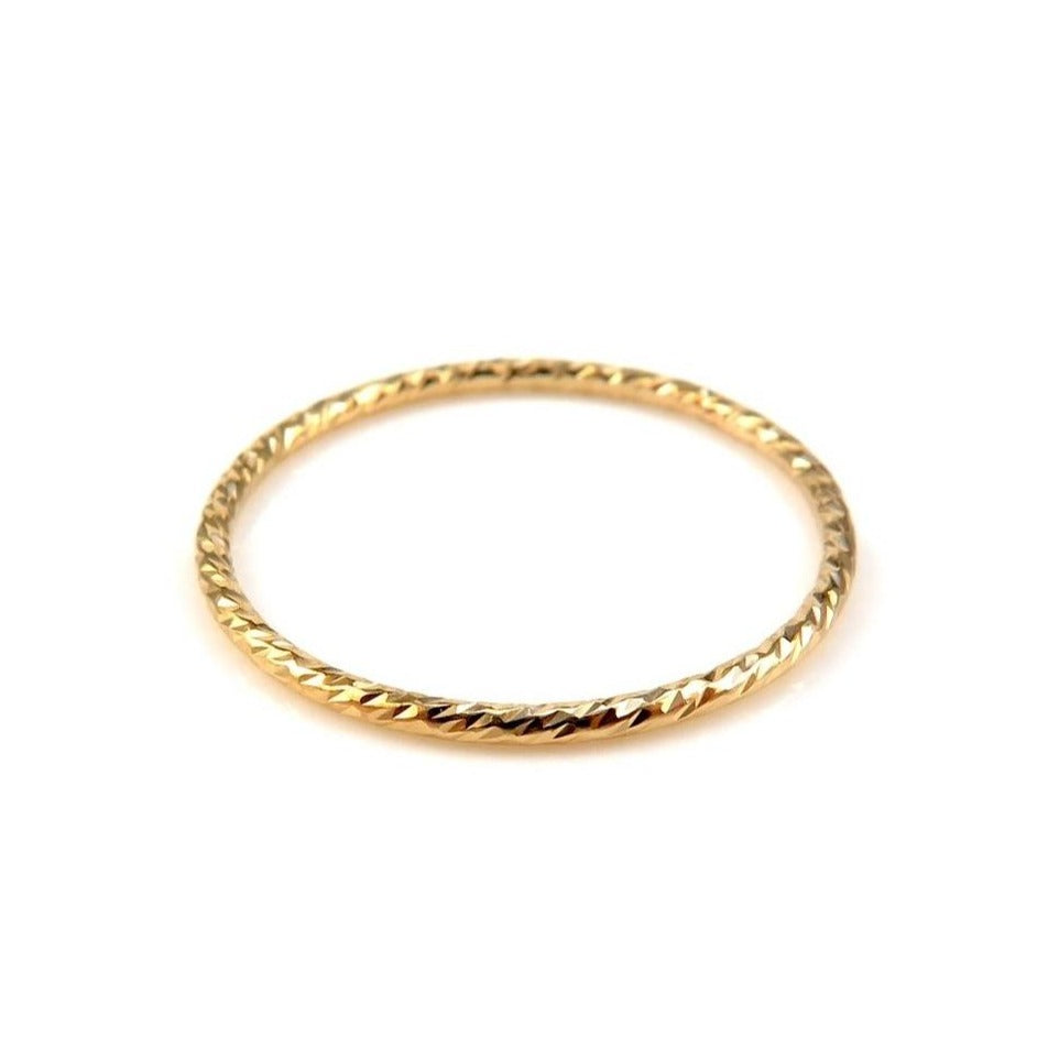 Sparkle Skinny Ring Gold – J&CO Jewellery